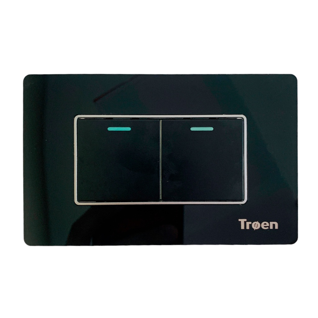 APAGADOR DOBLE DE ACRILICO NEGRO TROEN | Litani Import Export